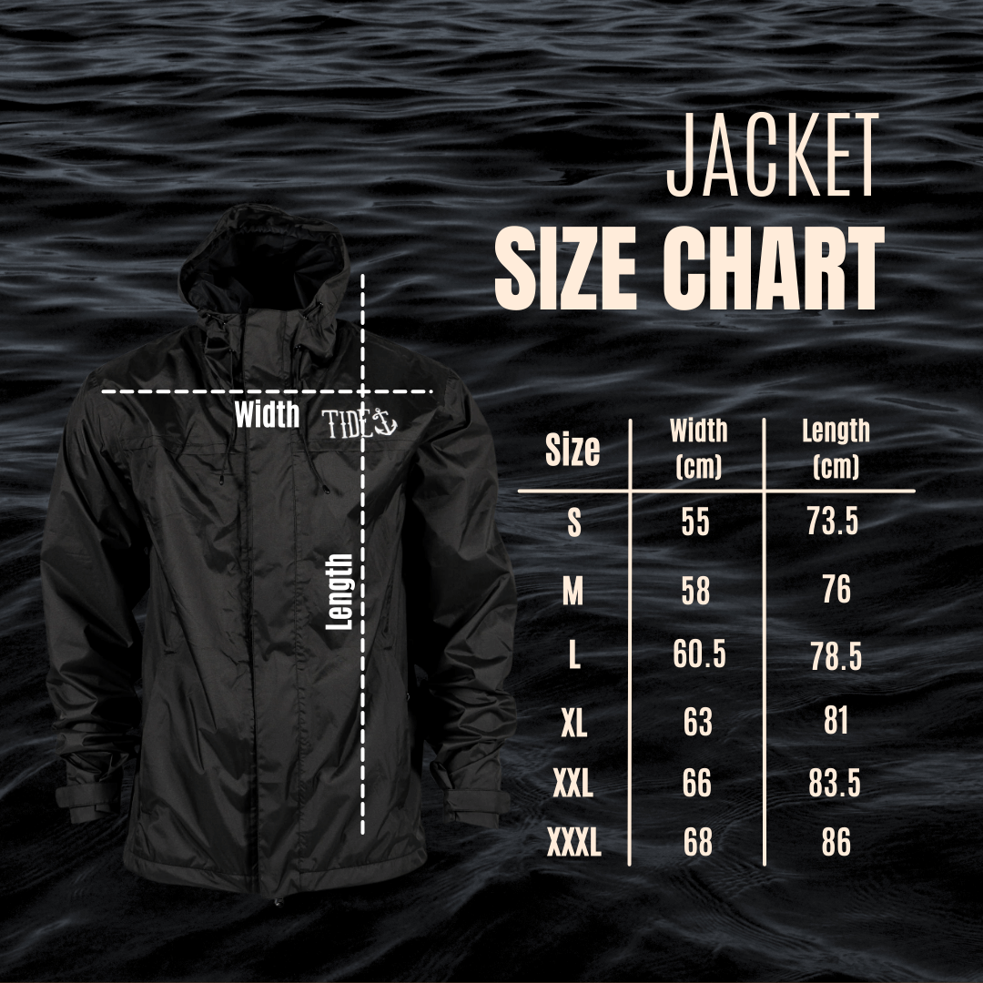 Tide Wet Weather Jacket - Lightweight & Waterproof – Tide Apparel